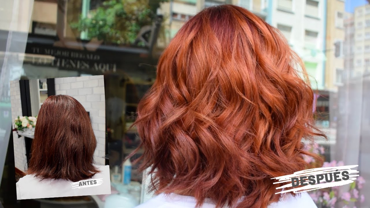 Como Pasamos O Quitamos De Un Rojo A Un Cobrizo Cambio De Color Ondas Copper Youtube
