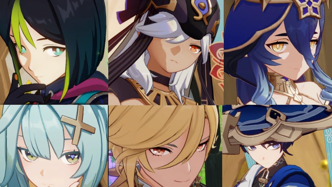 Six Darshan Representatives for the Championship - Genshin Impact - YouTube