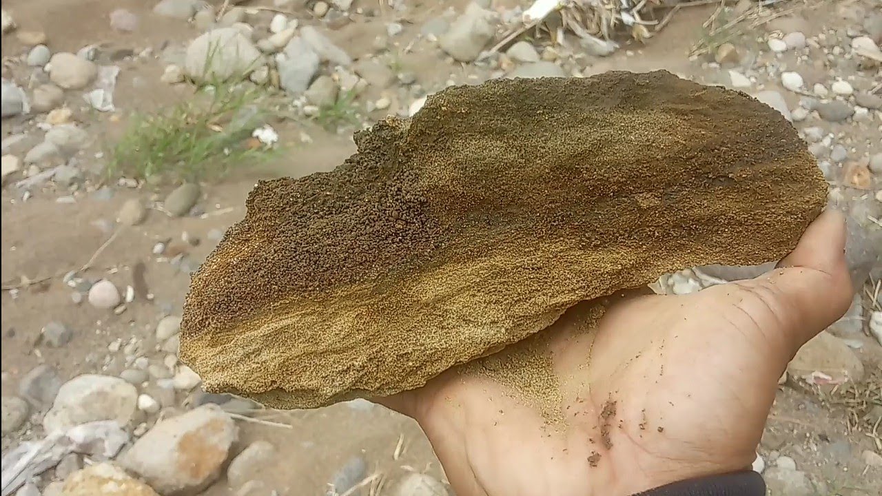 This yellow river rock is interesting to check out. #goldrock - YouTube