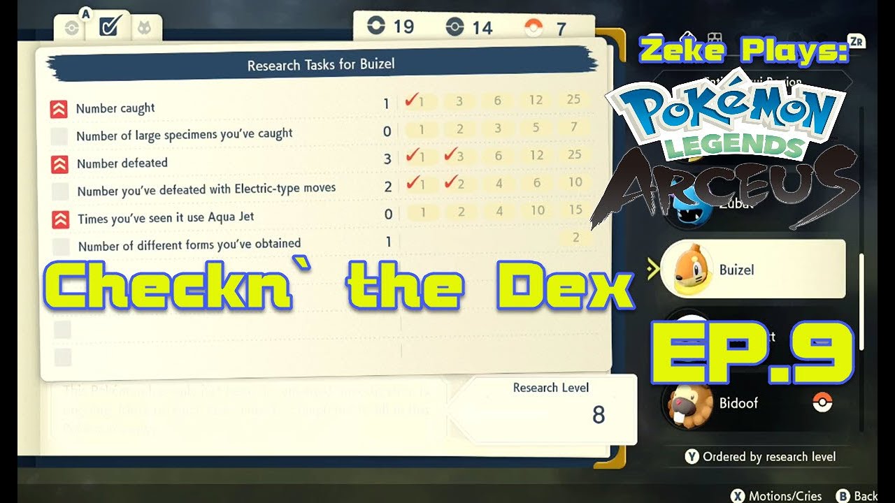 Checkn` the Dex | Pokémon Legends: Arceus | EP.9 (Zeke Plays) - YouTube