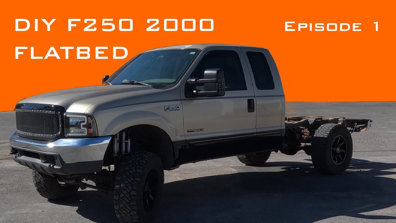episode 1 BED REMOVAL Shop built DIY CUSTOM f250 2000 tenth generation ...