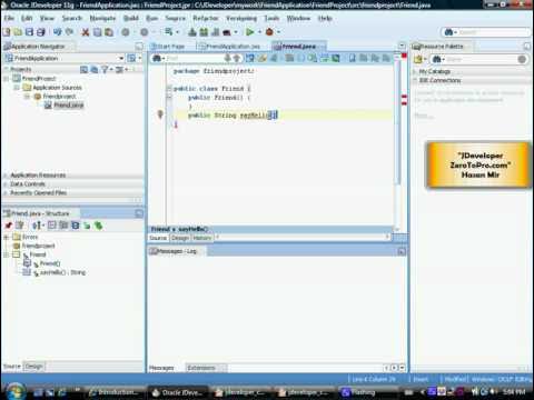 Oracle Developer - Creating Your First Java Class - YouTube
