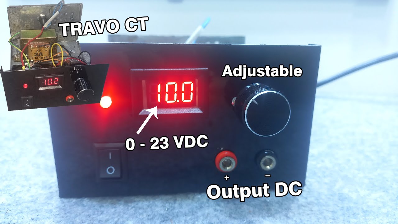 Merakit Travo 2A CT Menjadi Non CT Dengan Adjustable Voltage - YouTube