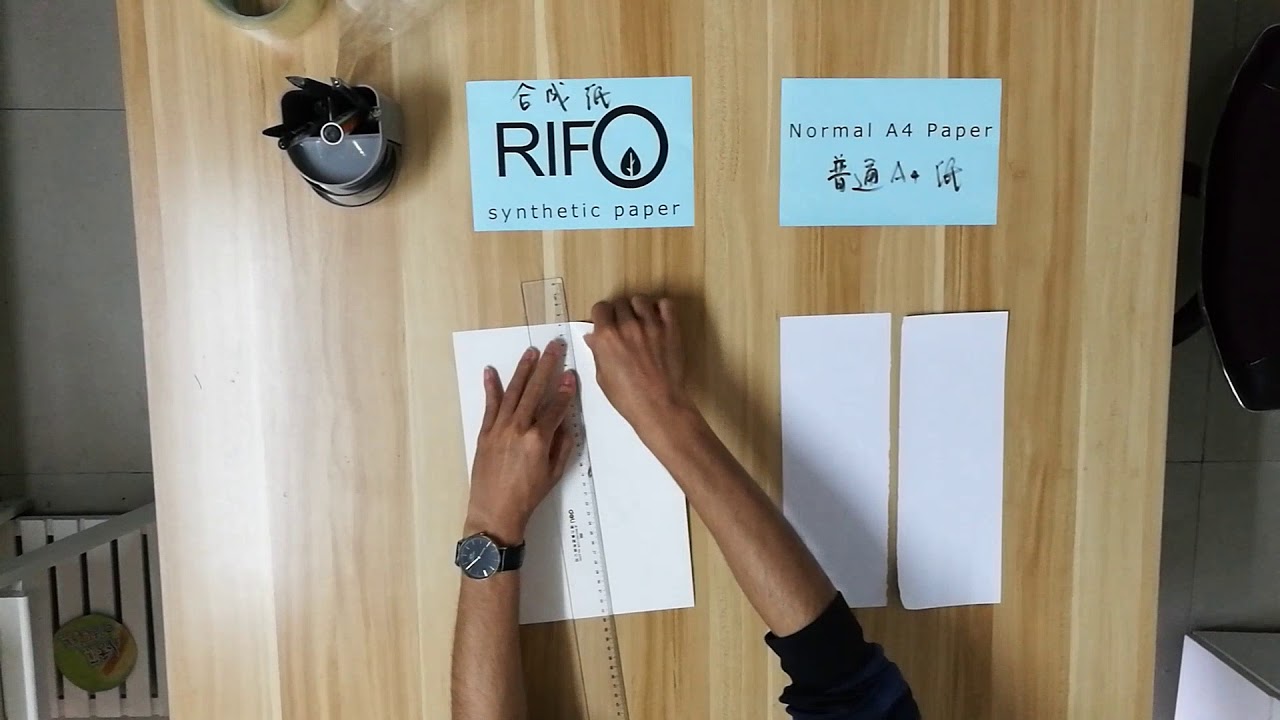 tear resistant synthetic paper,tear proof paper - YouTube