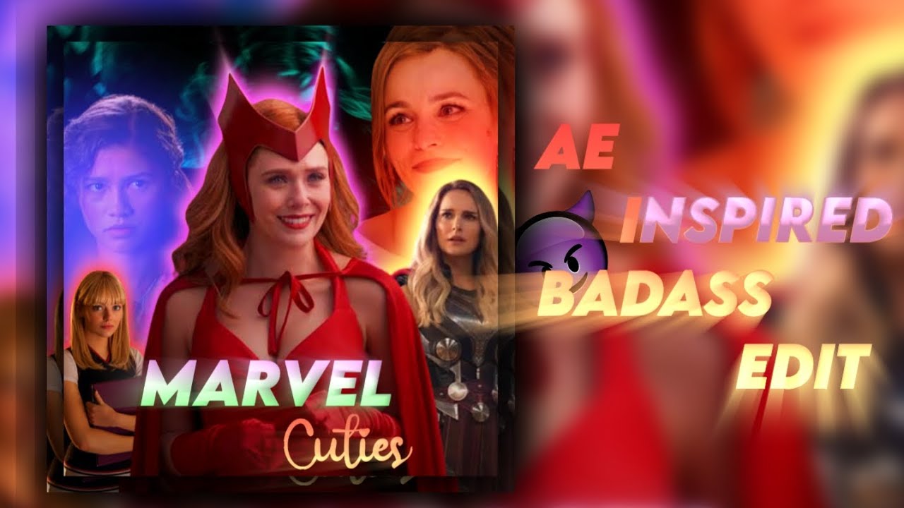 Marvel Cuties 🥰 Ae Inspired Badass Edit On Alight Motion | Alight Motion Free Preset Xml - YouTube