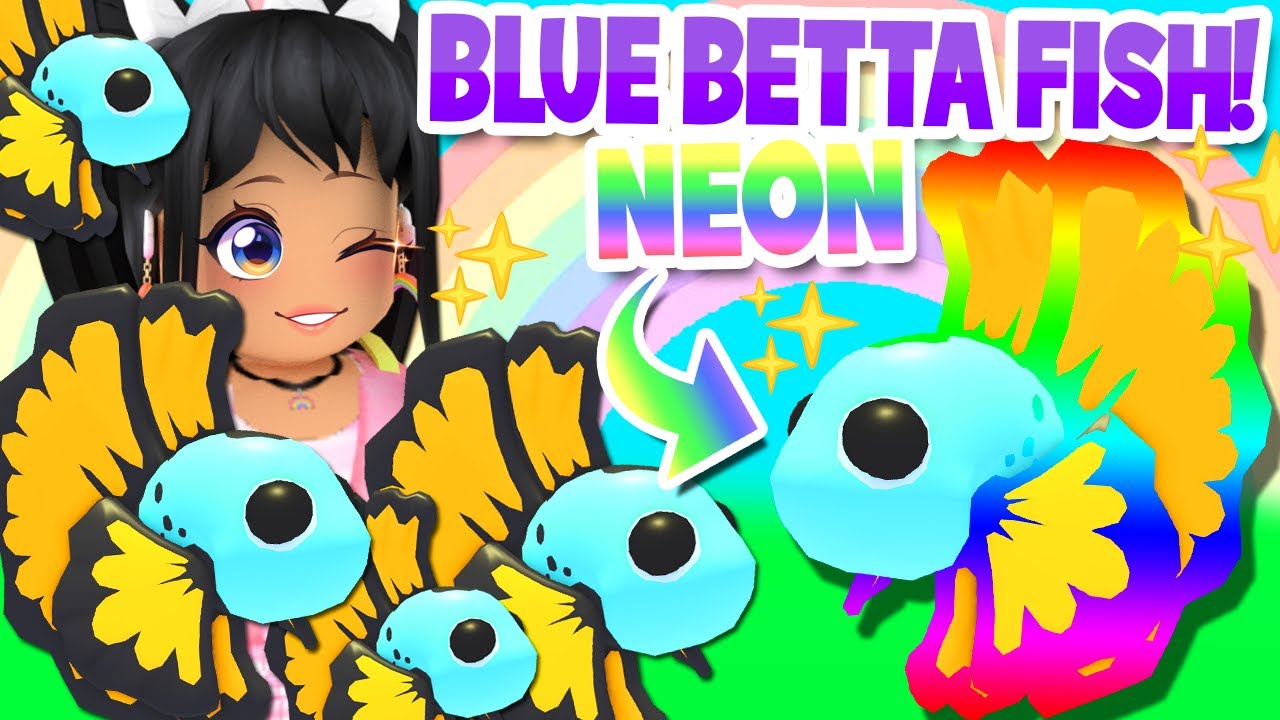 MAKING a *NEON BLUE BETTA FISH* in Adopt Me! (roblox) SUMMER UPDATE ...