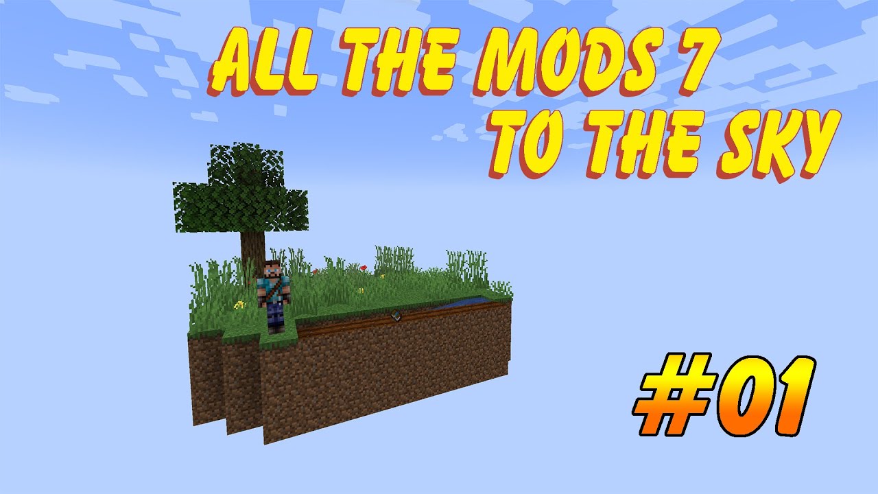 All the Mods 7 to The Sky EP01 Майнкрафт, но это маленький остров в ...