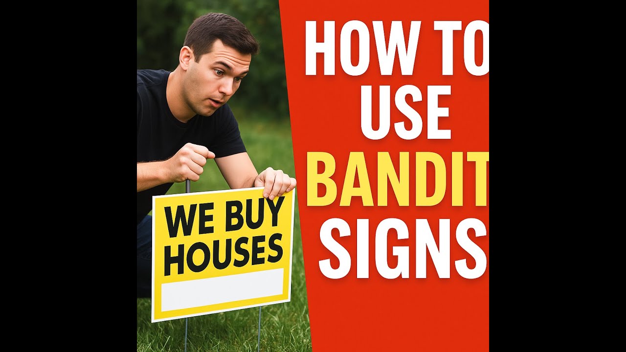 How To Use Bandit Signs To Find Motivated Sellers - YouTube
