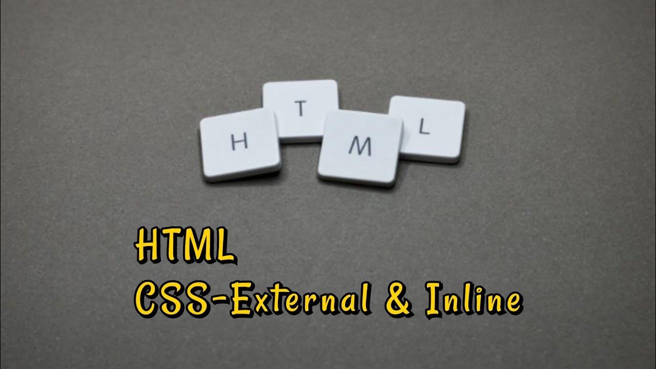 6. HTML-CSS-External & inline - YouTube