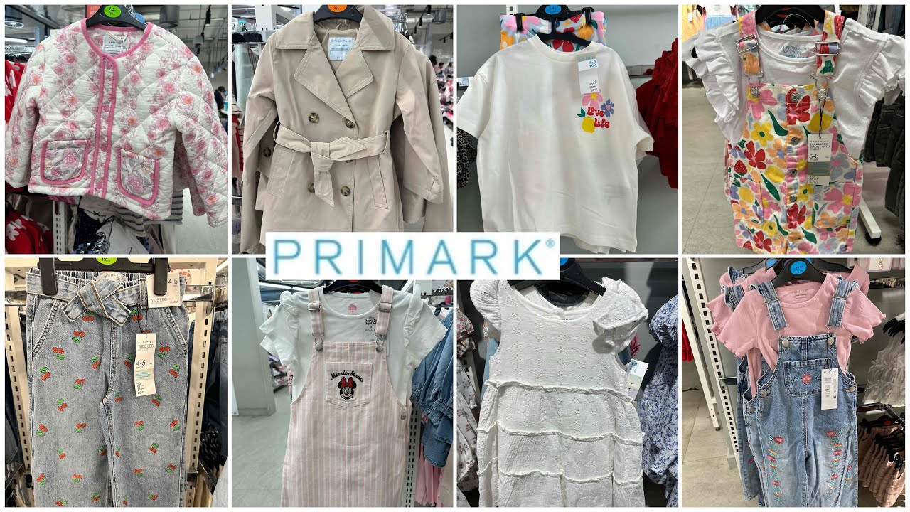 Primark kids girls clothes 1-8 years new collection / March 2025 - YouTube