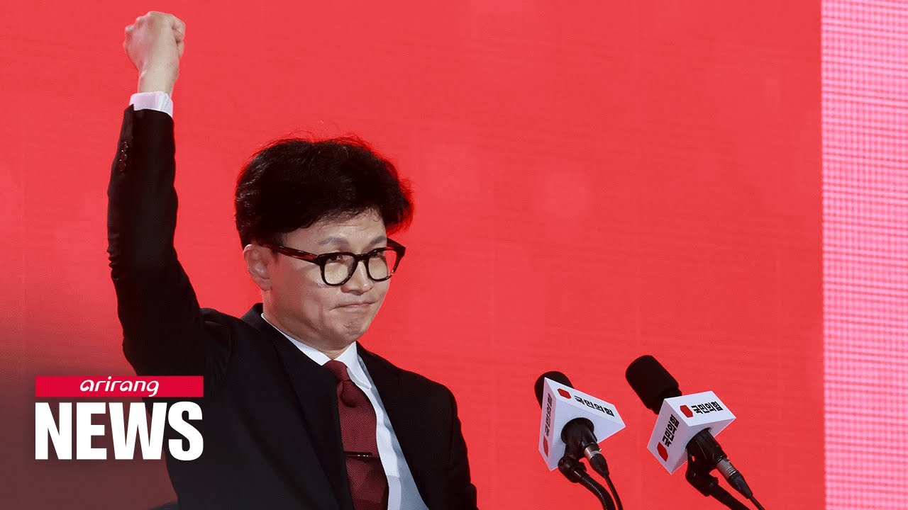 Ruling People Power Party holds nat'l convention, names Han Dong-hoon ...