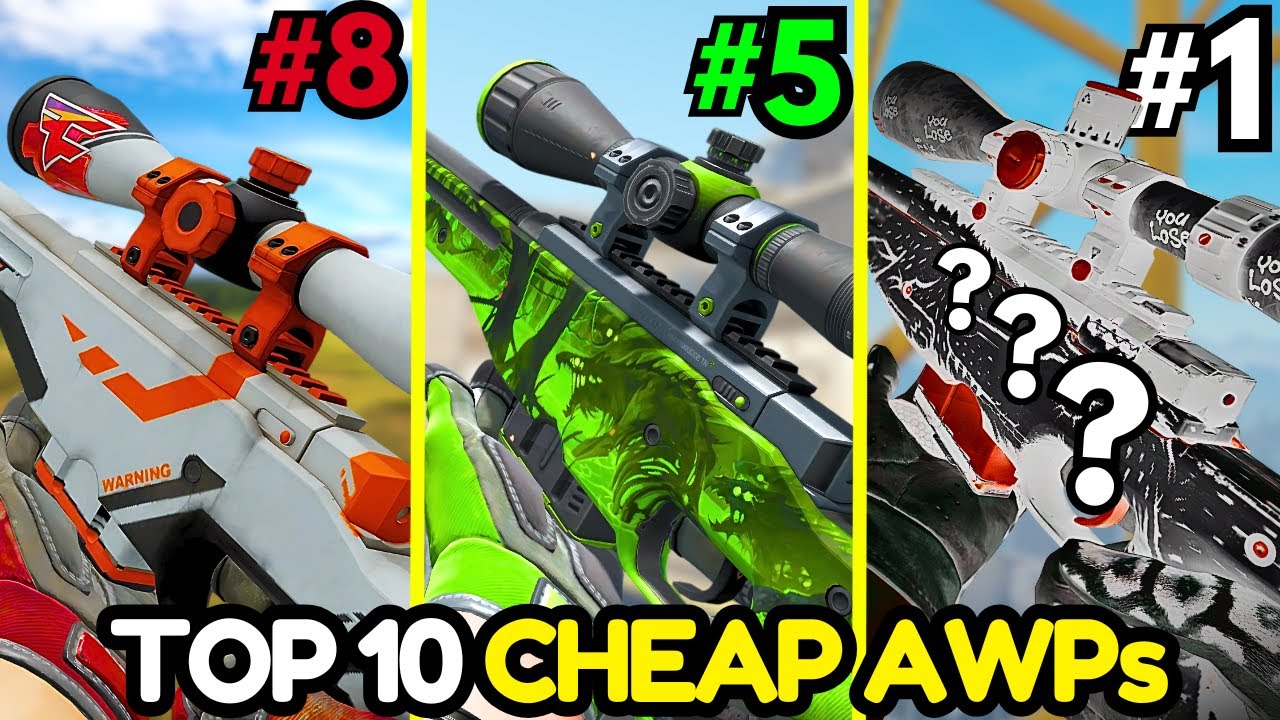 TOP 10 BEST BUDGET AWP Skins in 2025 (CS2 Cheap AWP Skins) - YouTube