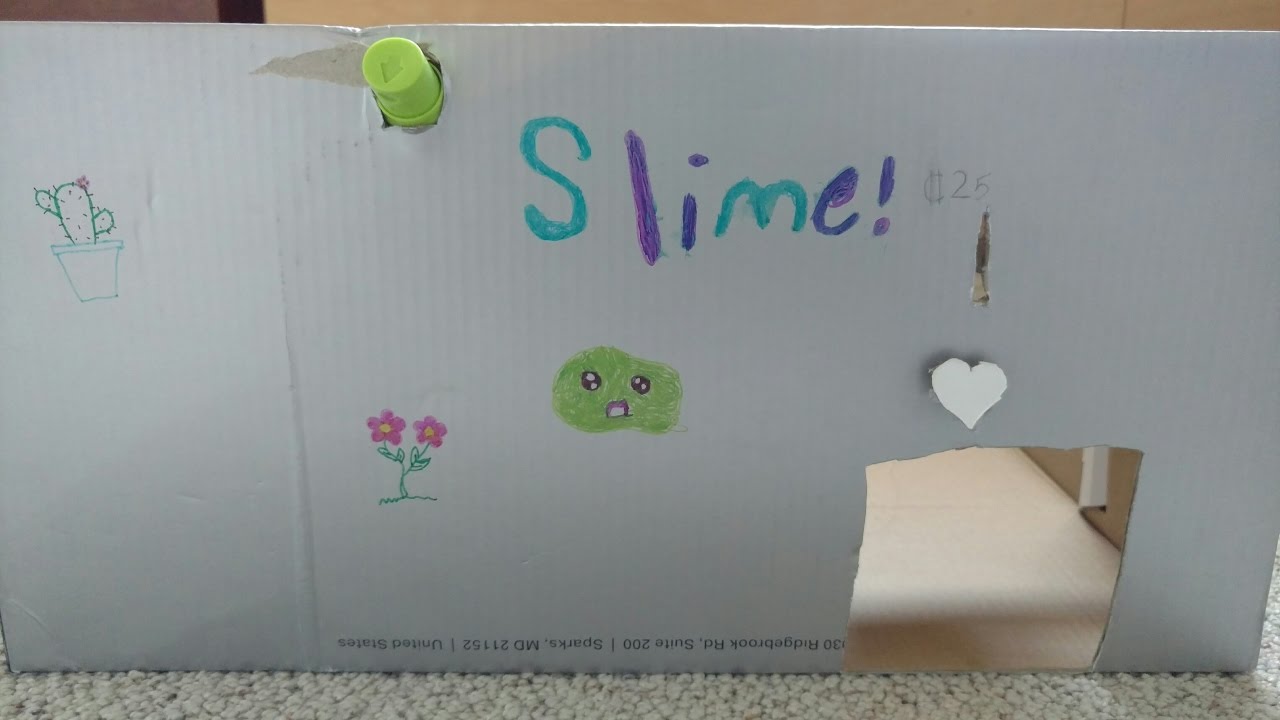 Homemade slime vending machine||requires $ money||(old) - YouTube