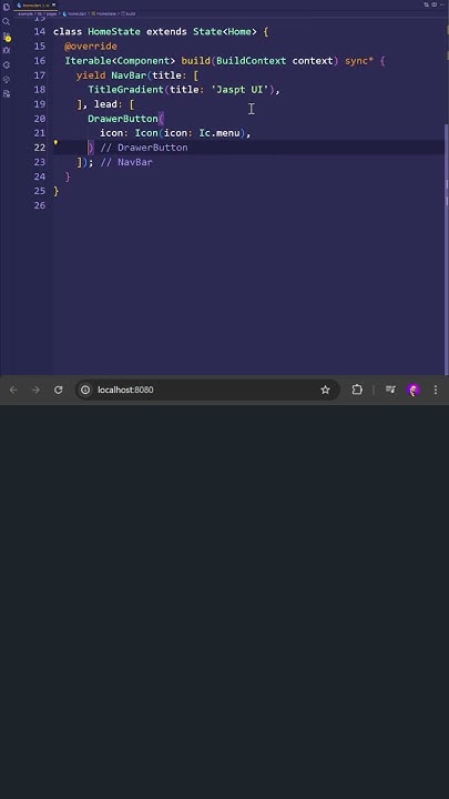 NavBar & Drawer component from Jaspr UI - YouTube
