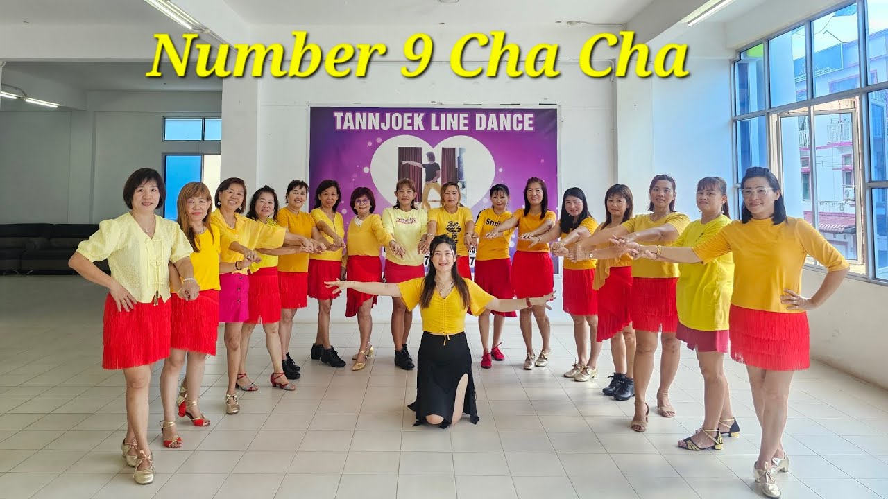 Number 9 Cha Cha Line Dance - High Beginner Level - YouTube