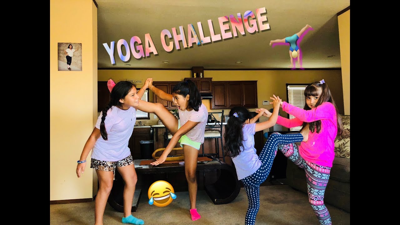 Yoga challenge w/ friends - YouTube