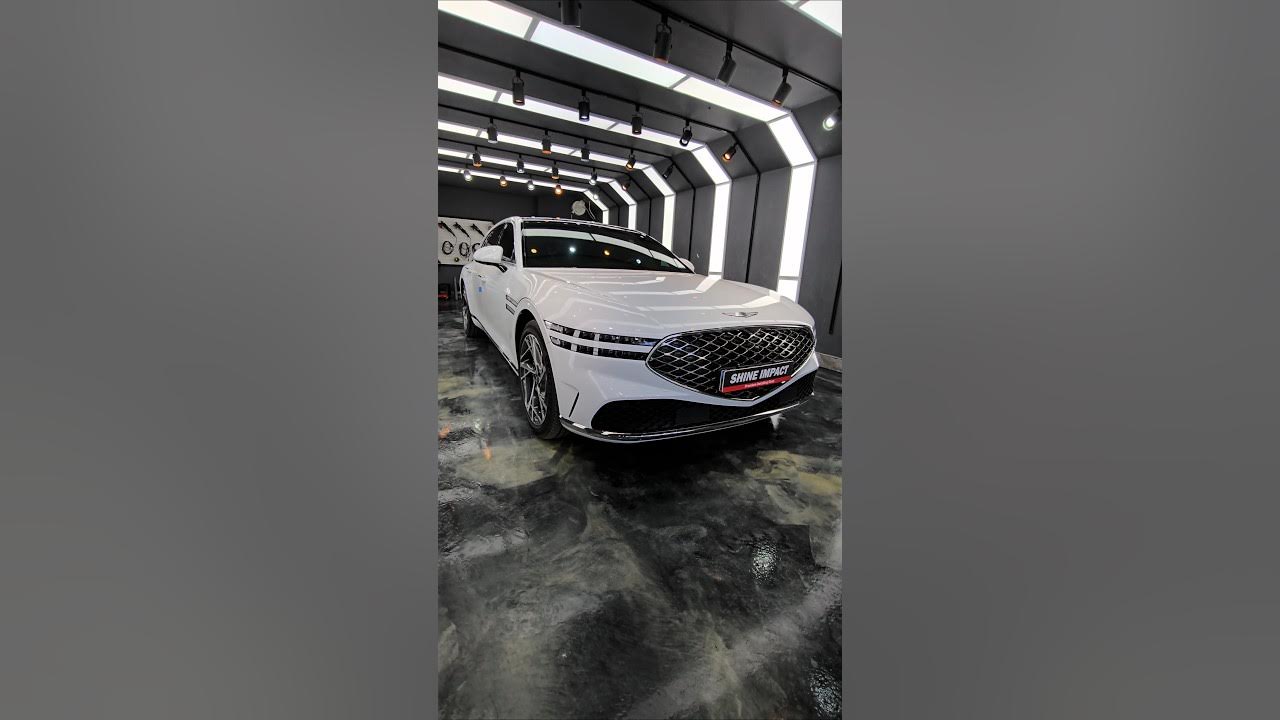 제네시스 G90 루프 블랙PPF 시공 #샤인임팩트 #디오PPF #블랙PPF #김해PPF - YouTube