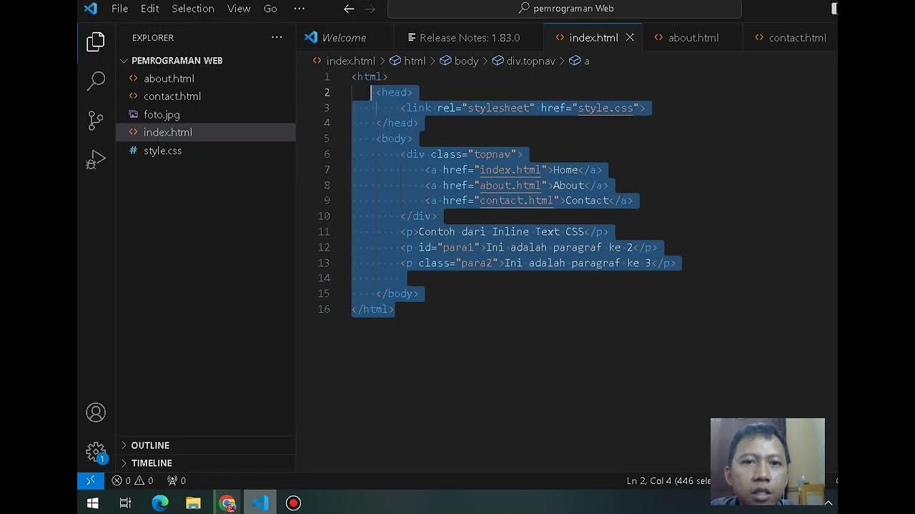Tugas Mandiri 2 CSS Navigasi Menu - YouTube