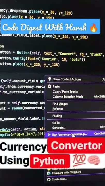 Currency 💲💵 Convertor Using Python 👨‍💻🔥🔥#shorts#python#currency#money# ...