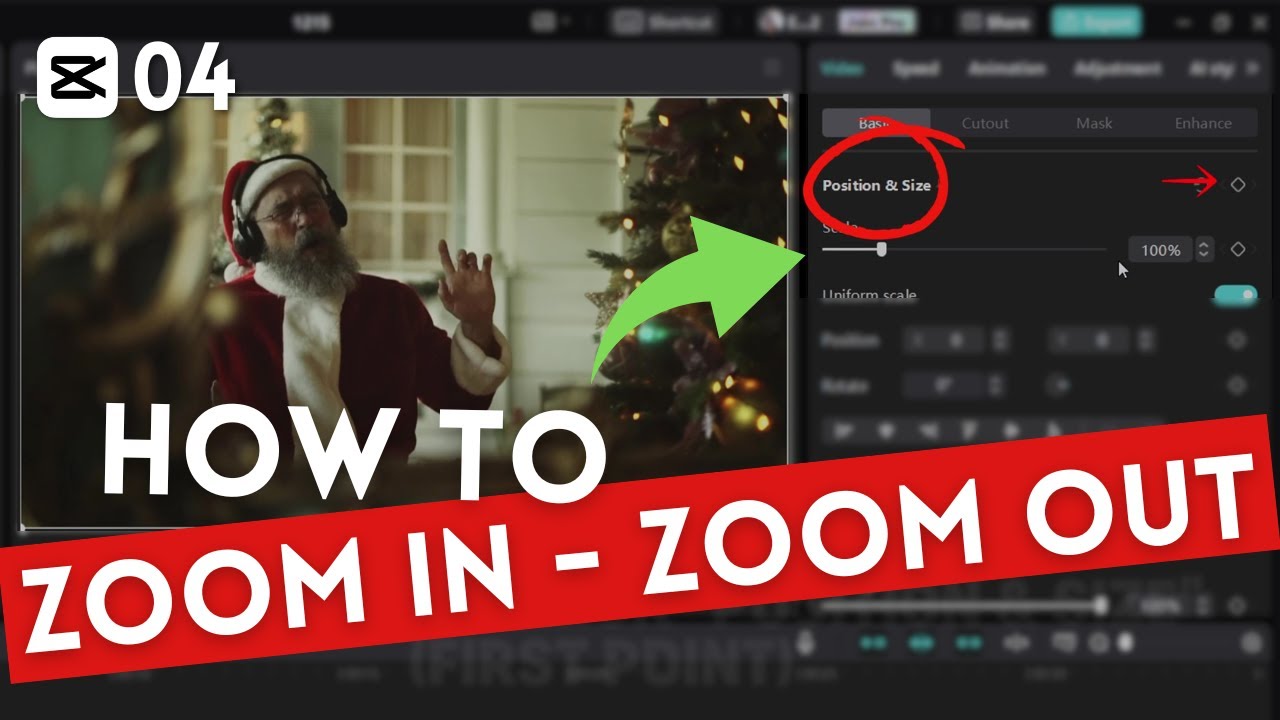 How to ZOOM IN and ZOOM OUT - CapCut PC 04 - YouTube