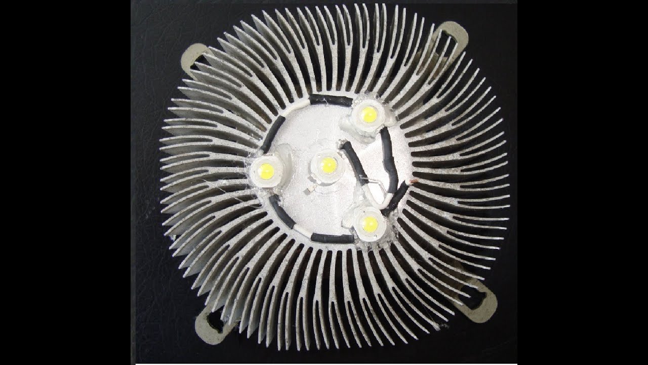 Lampara led casera de 4w Parte 1 - YouTube