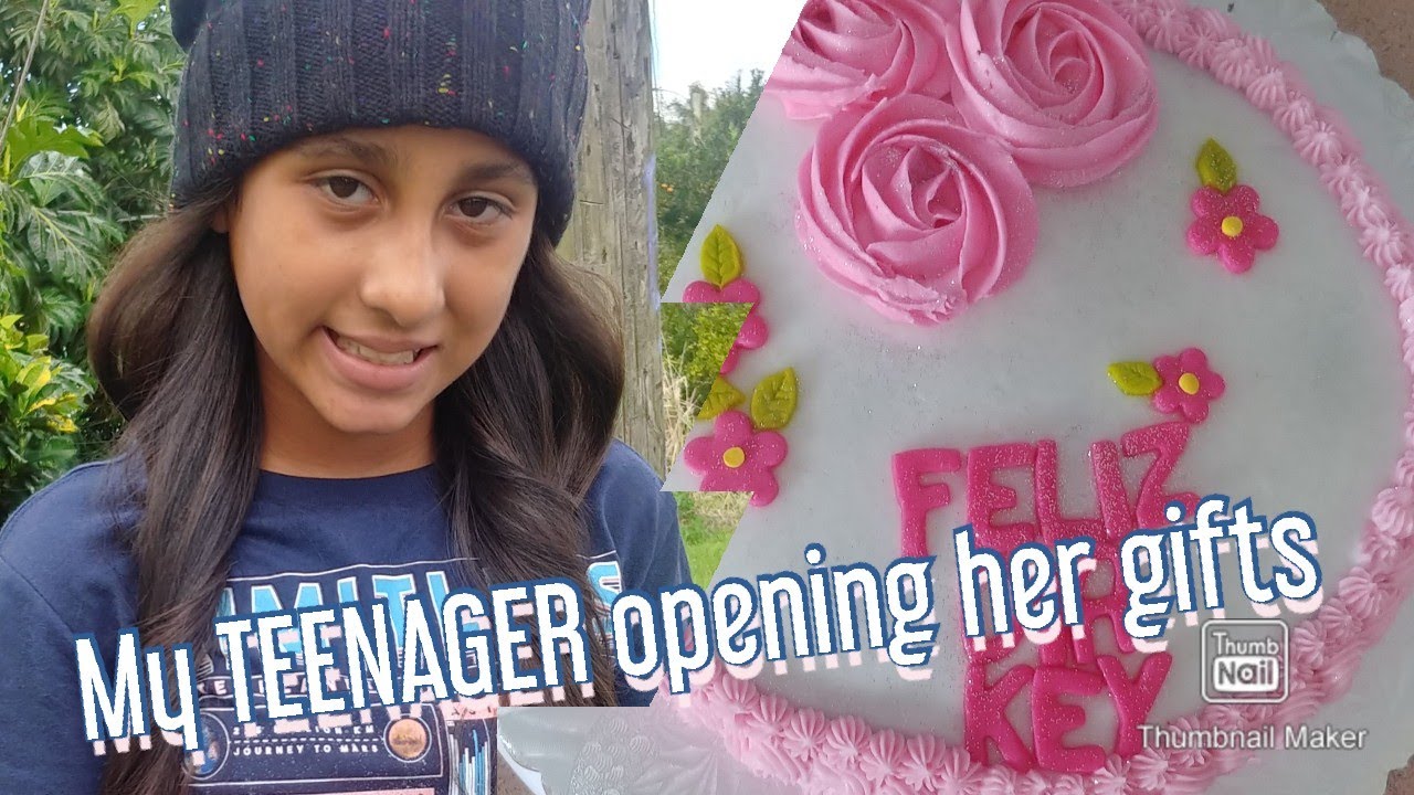 My TEENAGER opening her gifts | She turned 13 | Raw Video 😍 - YouTube