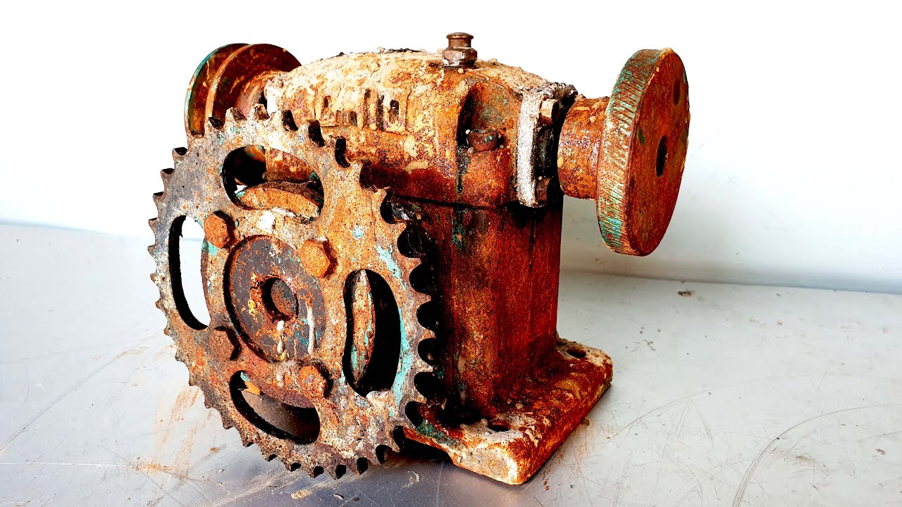 Restoration and reuse old rusted OHIO GEAR gearboxes | Restore reused ...
