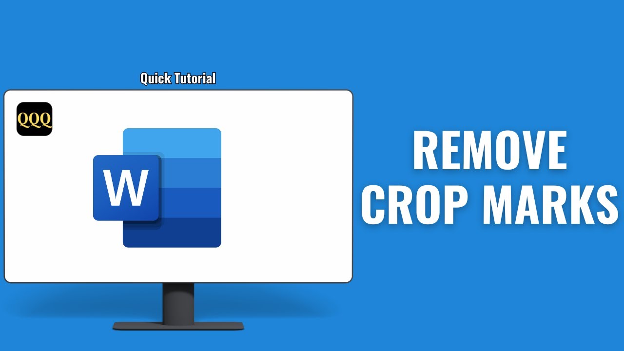 How to Remove Right Angles Crop Marks in Word - YouTube