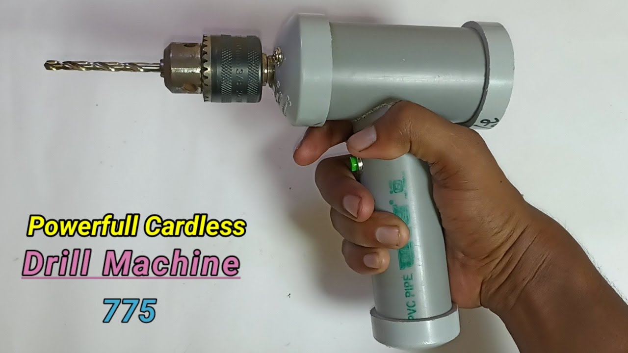 HOW TO MAKE POWERFULL DRILL MACHINE FROM PVC PIPE AT HOME ।। MR SUNIL ...