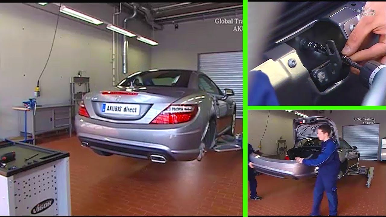 Mercedes-Benz SLK - How to remove / install the rear bumper | R172 ...