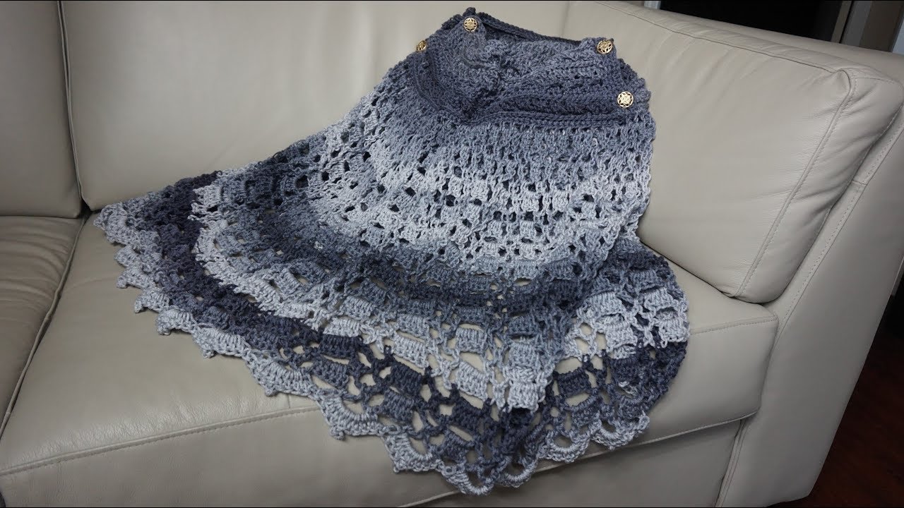 Crochet Impossible - Dubonnet Poncho PART 1 (LEFTIE) - YouTube