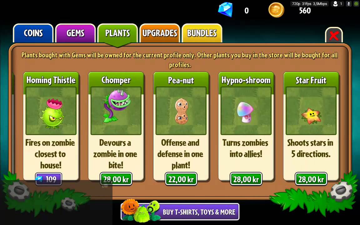 Plants vs. Zombies 2 Part 1 - Nvidia Shield Tablet - YouTube