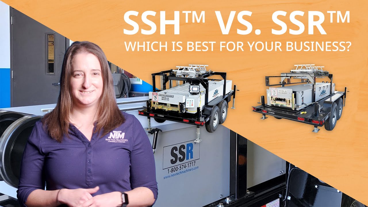 NTM SSH™ MultiPro vs. SSR™ MultiPro Jr. Roof Panel Machines - YouTube
