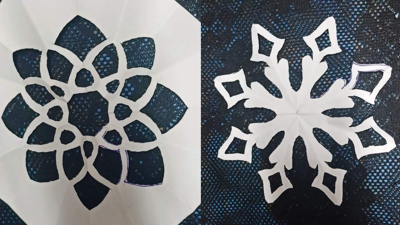 How to make a easy paper cutting Rangoli design for decoration/diy ...