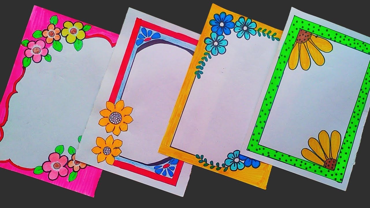 Border Design For School Notebook/Border Design Of Chartpaper Easy ...