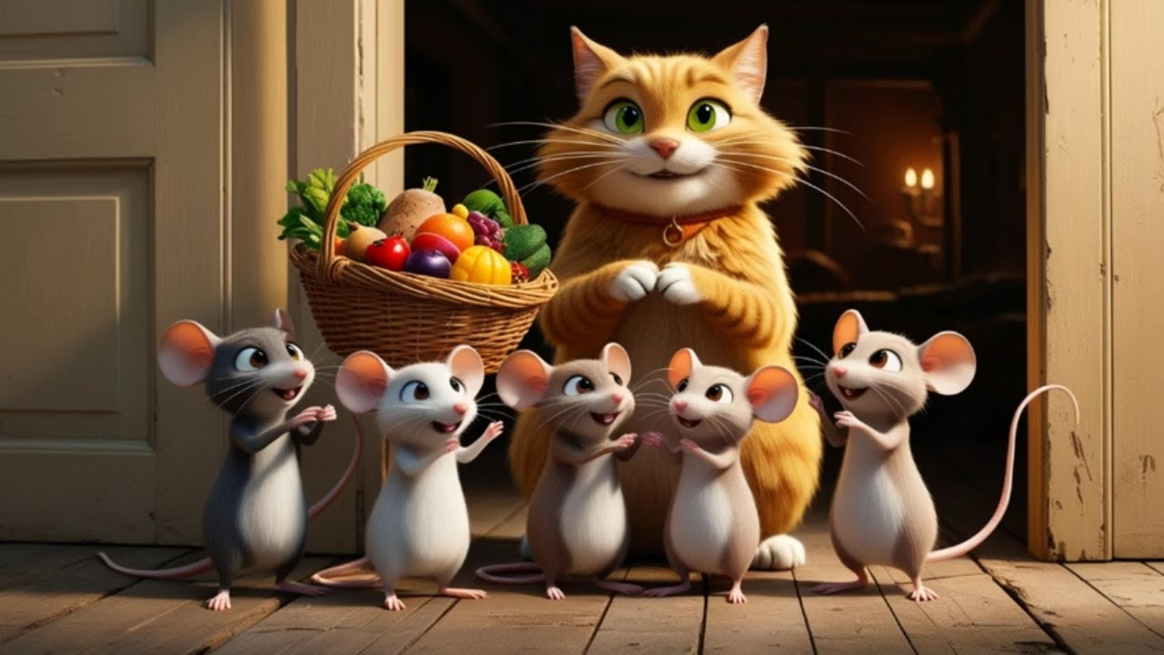 Moral Stories | The Cat and the Mice | Kids Stories | English Kids ...