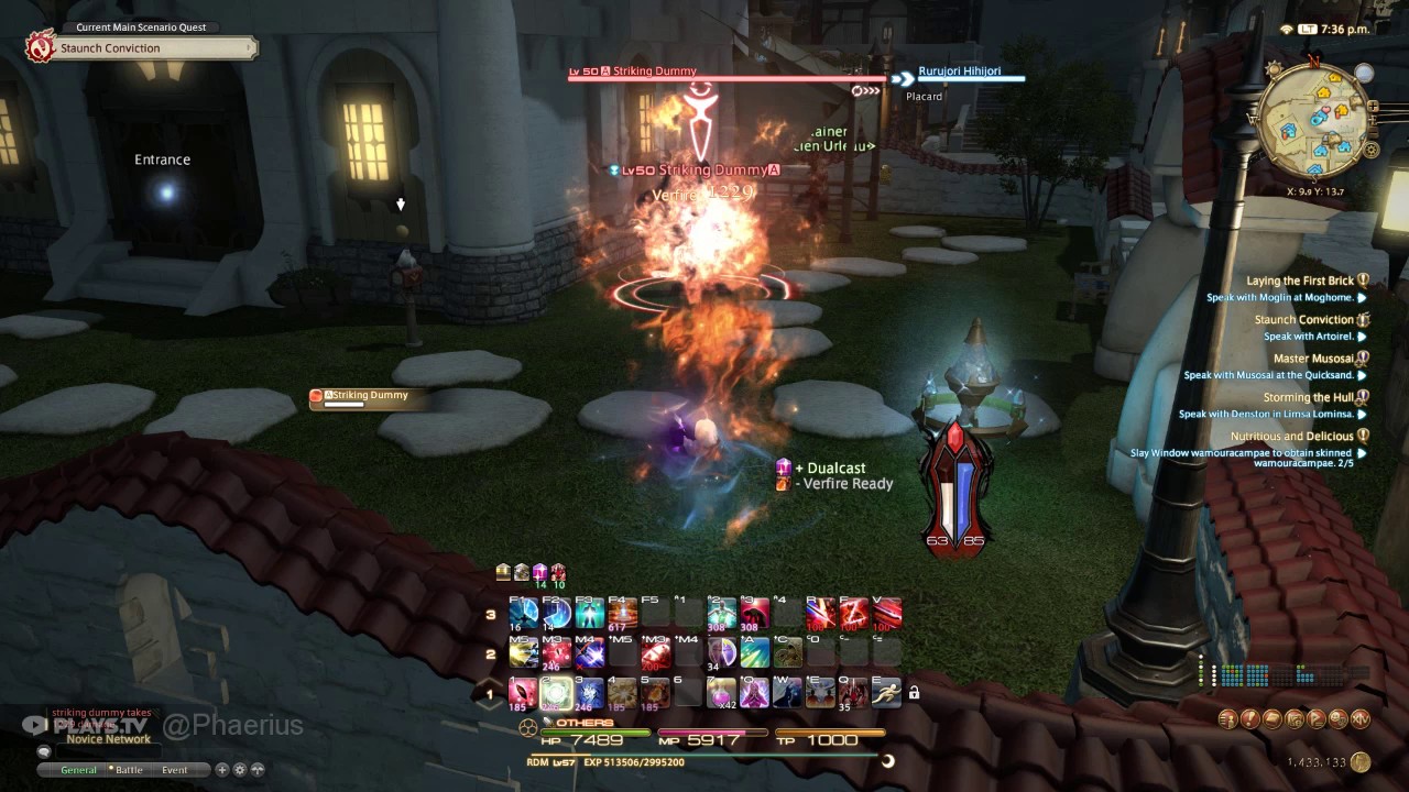 Red Mage Rotation At 57 - YouTube