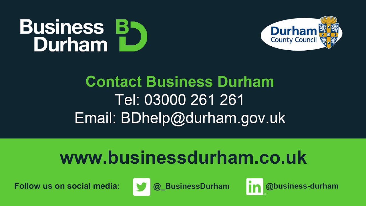 Support from Business Durham and Durham County Council - YouTube