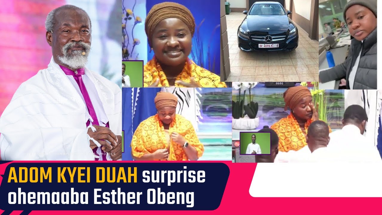 BREAK-Adom Kyei Duah Surprised Ohemaaba Esther Obeng( SCTV MANAGERESS ...