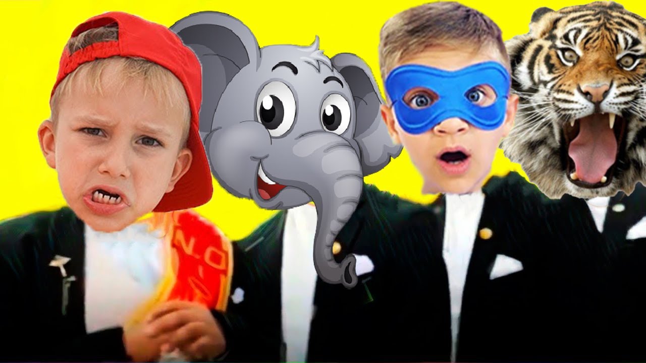 Vlad and Niki & Talking Tom & Tiger & Elephant 💕 Meme Coffin Dance ...