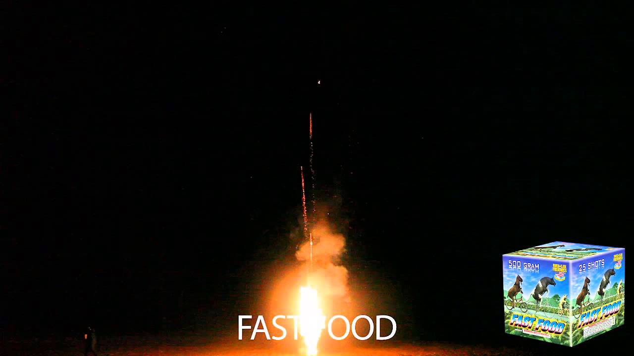 FAST FOOD World Class Fireworks by Motor City Fireworks - YouTube