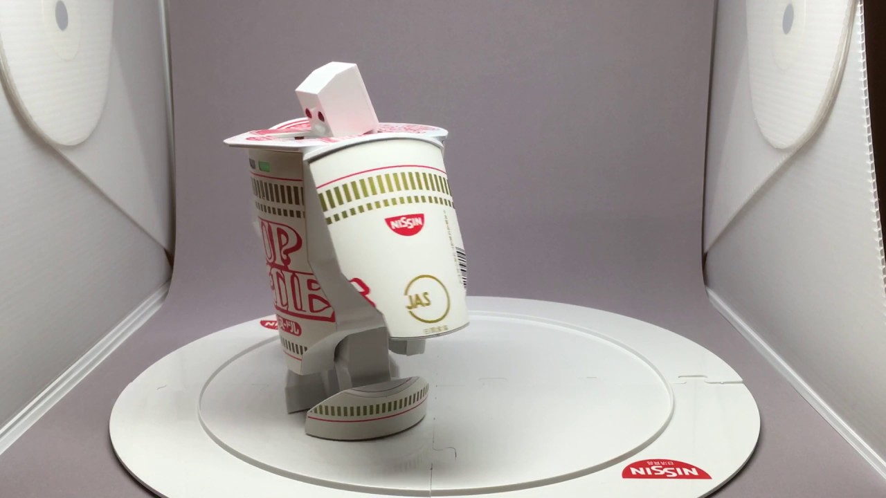 NISSIN Cup Noodles Robotimer - YouTube