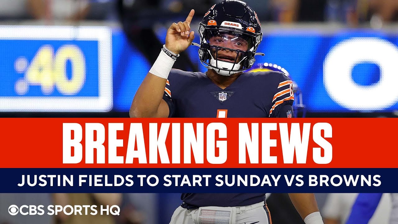 BREAKING: Justin Fields to Start Sunday at Browns | CBS Sports HQ - YouTube