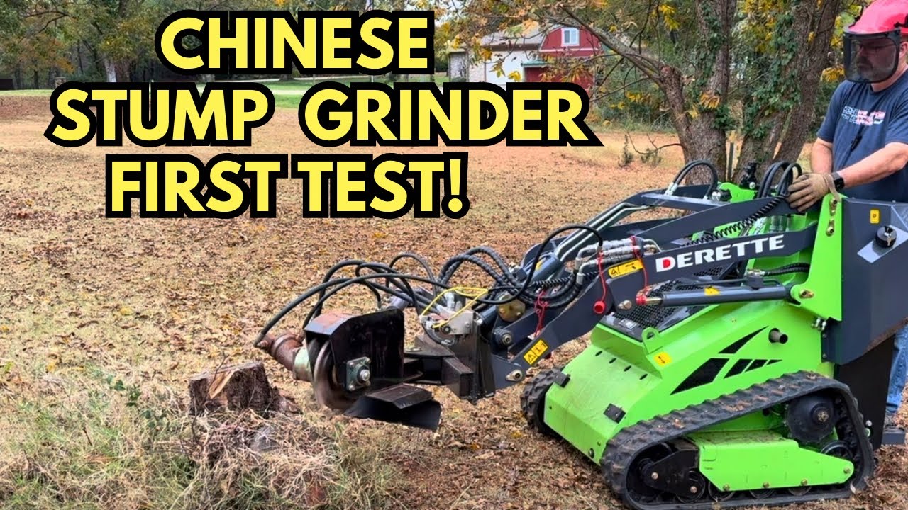 I Tested the Chinese Mini Skid Steer Stump Grinder - Did I Waste My ...