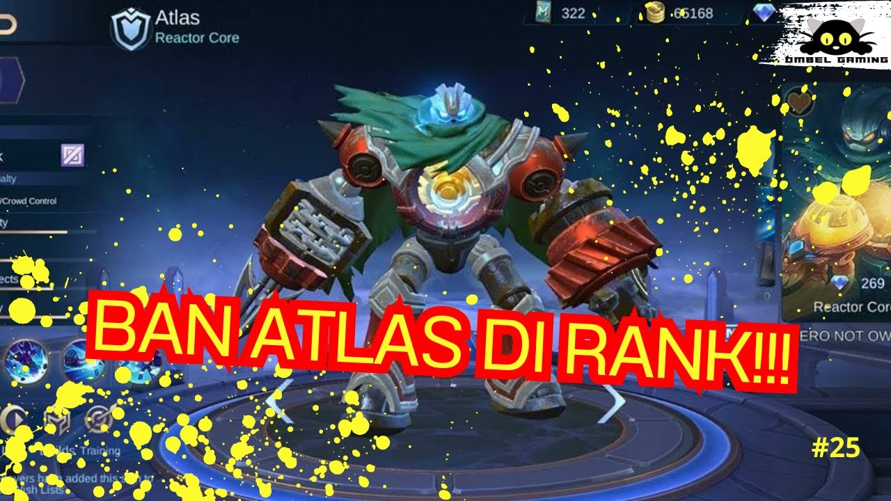 BAN ATLAS DI RANK!! - MLBB - YouTube