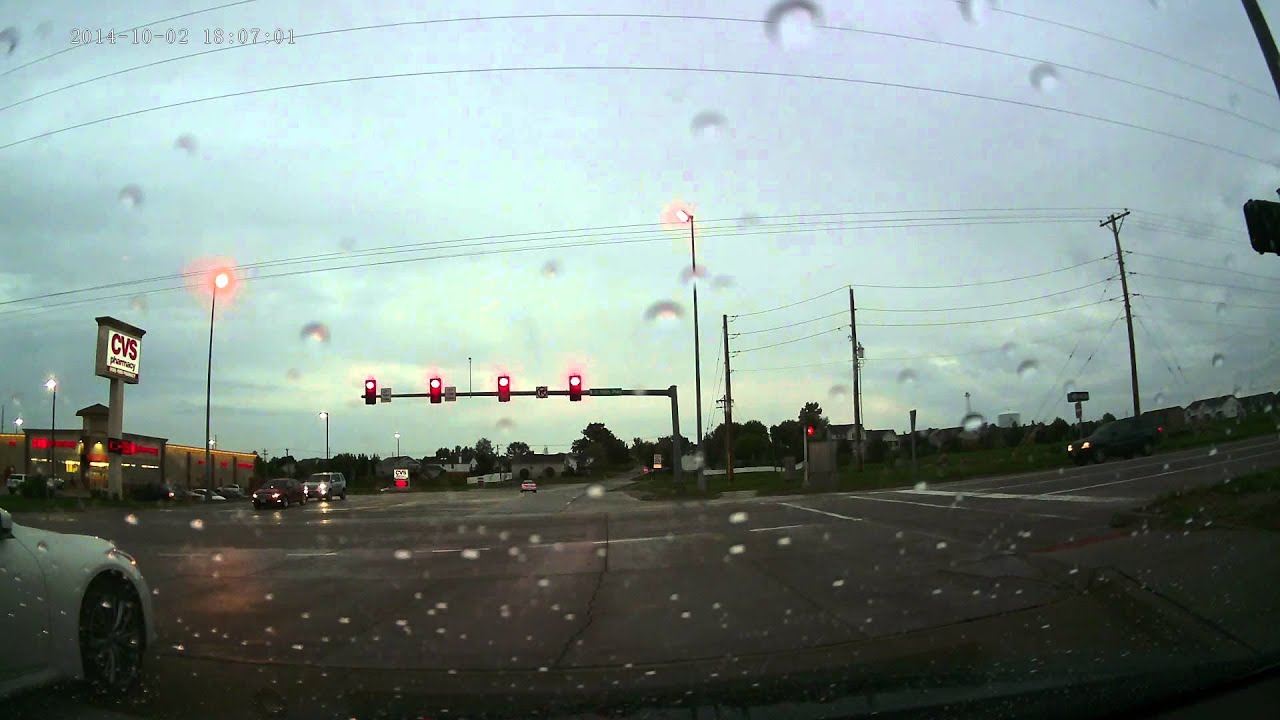 Red light close call. - YouTube