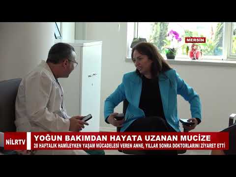 Pandemide Yoğun Bakıma Kalan Mersinli Anne, Hayatını Kurtaran Doktorlarını Ziyaret Etti