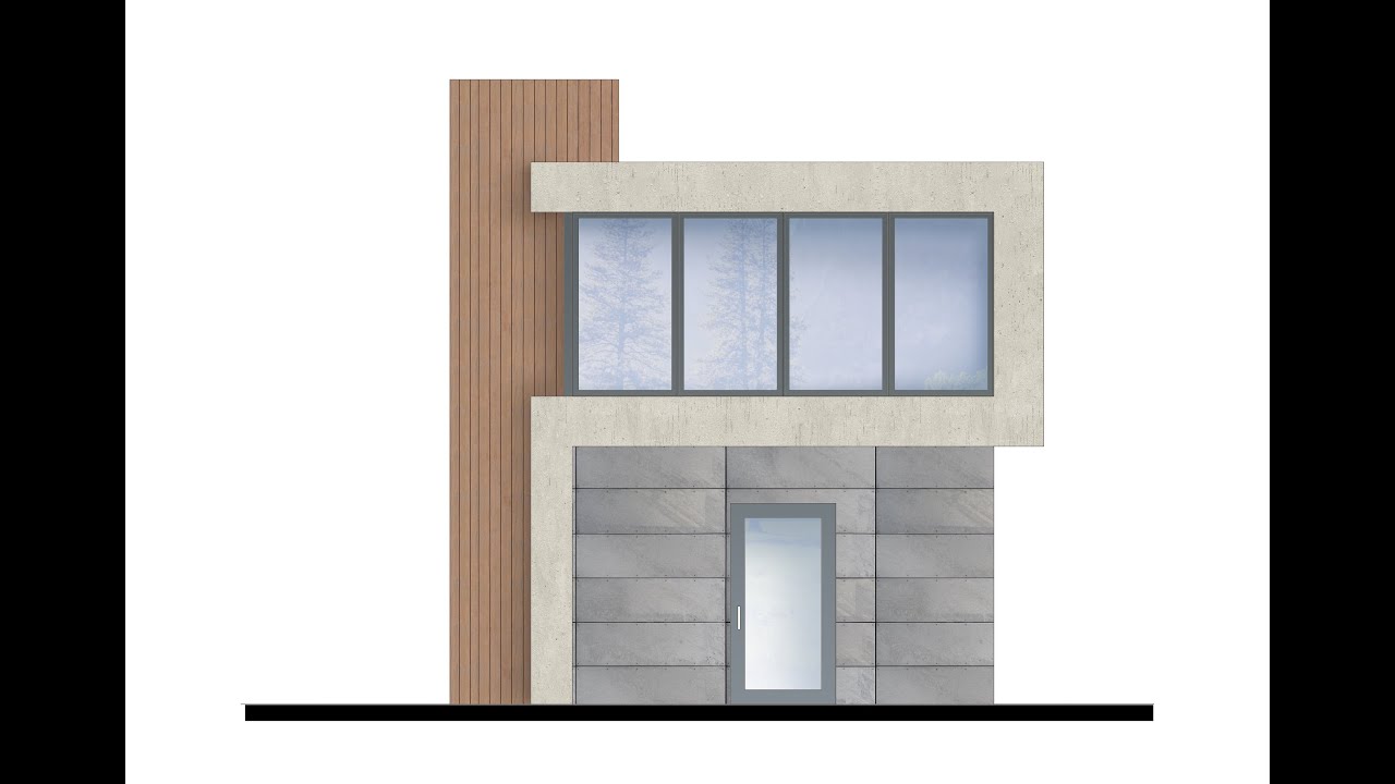 Architecture Elevation - Photoshop - YouTube