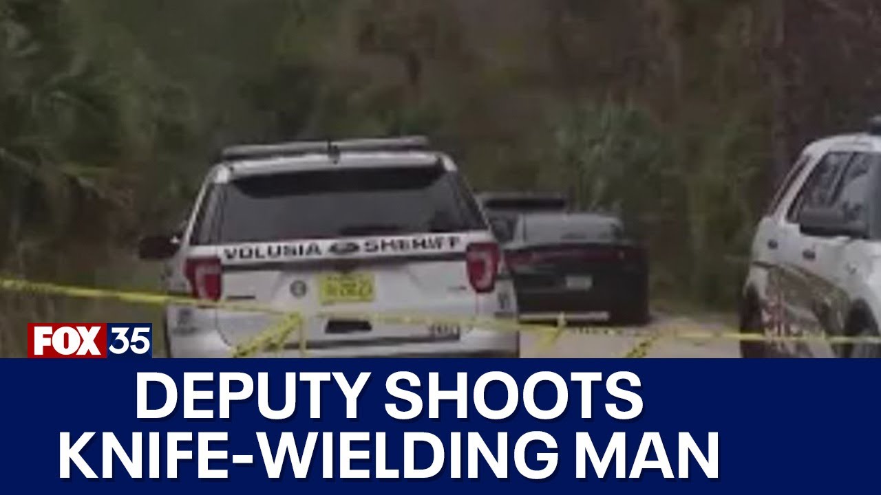 Florida man shot after charging at deputy with knives: Deputies - YouTube