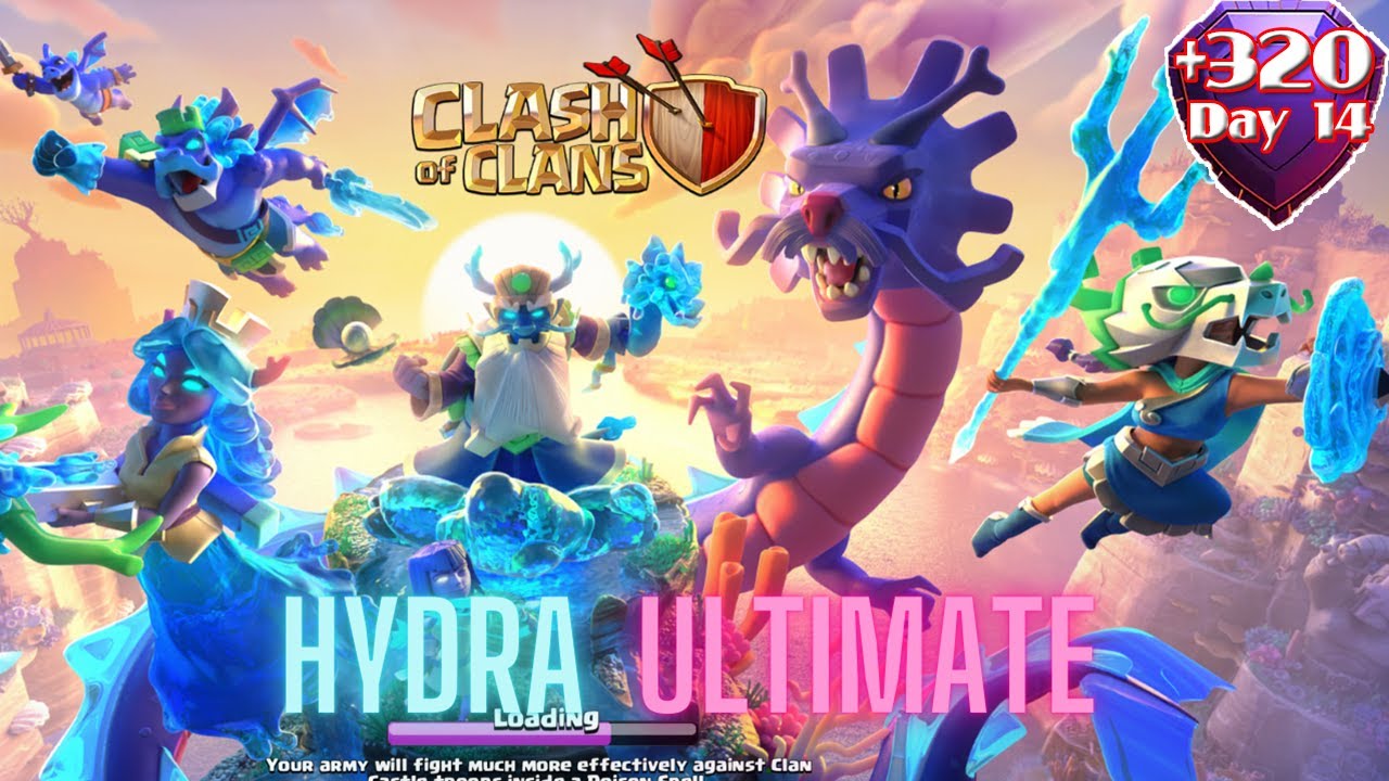 +320 | Wating for COC Update | Hydra Attack TH16 | Day 14 | Legend ...